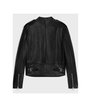 Celine Racer Blouson Jacket In Soft Lambskin