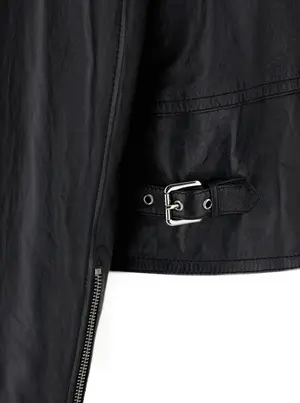 Celine Racer Blouson Jacket In Soft Lambskin