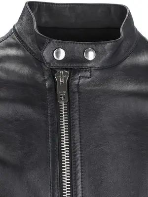 Celine Racer Blouson Jacket In Soft Lambskin