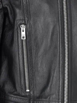 Celine Racer Blouson Jacket In Soft Lambskin