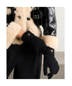 Gucci Double G Rib-knit Gloves