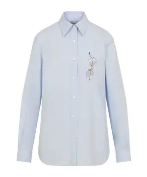 Moschino Moschino Long-Sleeved Shirt With Buckle Cuffs And Printed Detail No