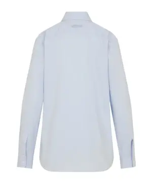 Moschino Long-sleeved Shirt With Buckle Cuffs And Printed Detail - No