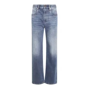 Brunello Cucinelli Logo Patch Flared Leg Jeans