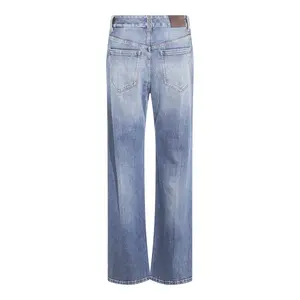 Brunello Cucinelli Logo Patch Flared Leg Jeans