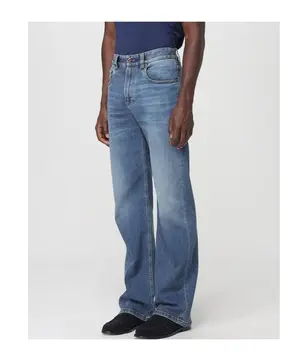 Brunello Cucinelli Logo Patch Flared Leg Jeans