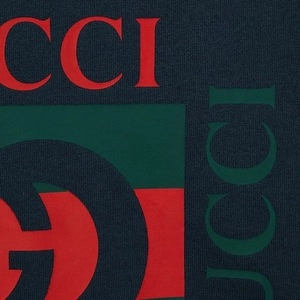 Gucci Logo Printed Crewneck T-shirt - Blue
