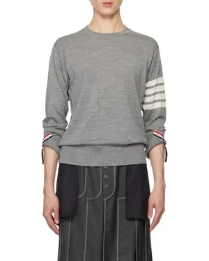 Thom Browne 4-bar Crewneck Pullover