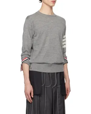 Thom Browne 4-bar Crewneck Pullover