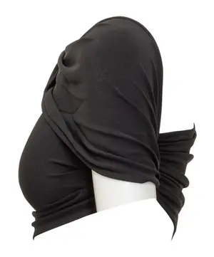 Casablanca Crepe Draped Crop Top
