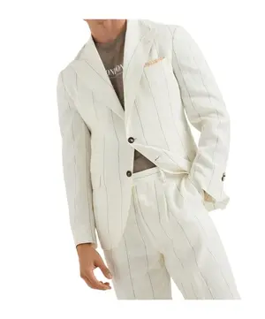 Brunello Cucinelli Striped Blazer - Panama