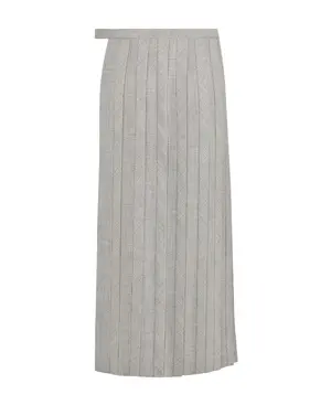 Dior Belted Pleated Skirt