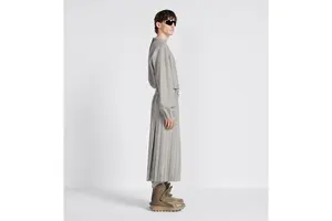 Dior Belted Pleated Skirt