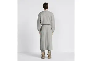 Dior Belted Pleated Skirt