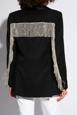 Dsquared2 Oversized Blazer With Crystal Tassels