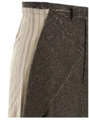 MAISON MARGIELA Deconstructed Striped Bermuda Shorts