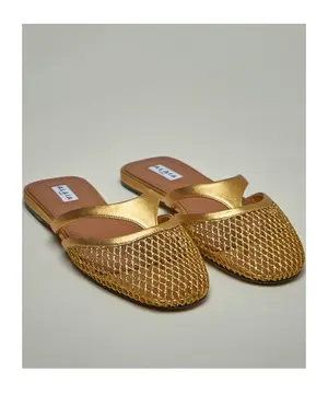 Alaïa Round Toe Slip-on Slipper