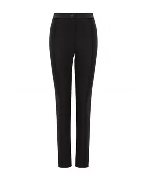 Moncler Seam-detailed Slim-cut Pants - Black