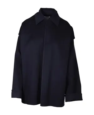 Bottega Veneta Bottega Veneta Oversized Buttoned Coat Black