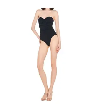 Norma Kamali Strapless Ruched Bodysuit