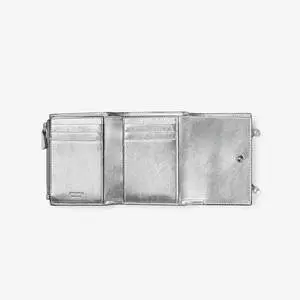 JIMMY CHOO Marinda Metallic Compact Wallet