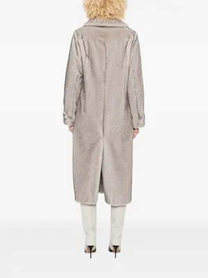 Herno Faux Fur Single Breasted Coat - No