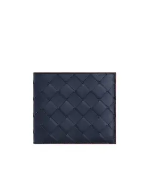 Bottega Veneta Intrecciato Bi-Fold Wallet Blue