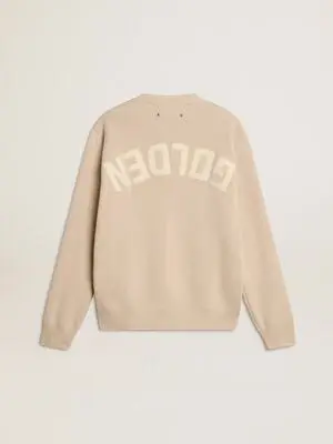 GOLDEN GOOSE Crewneck Knitted Jumper - Nude