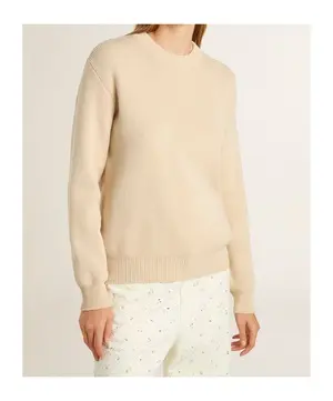 GOLDEN GOOSE Crewneck Knitted Jumper - Nude