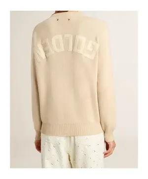 GOLDEN GOOSE Crewneck Knitted Jumper - Nude