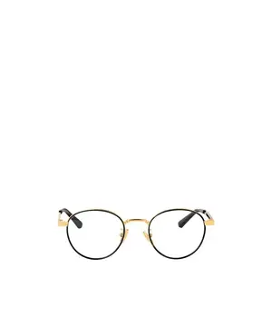 Bottega Veneta Round Frame Eyeglasses - Black
