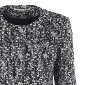 Tagliatore Single-breasted Textured Tweed Jacket