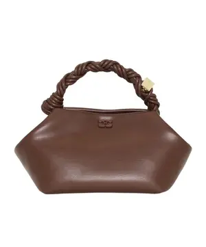 GANNI Bou Small Top Handle Bag - Brown
