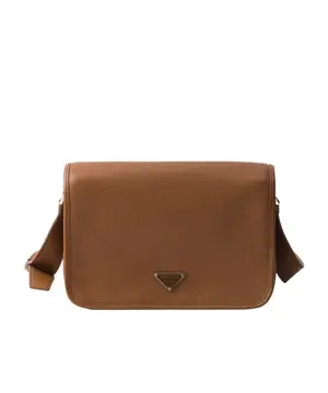 Prada Leather Shoulder Bag - Cognac