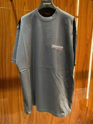 Balenciaga T-shirt Political Campaign Large Fit Da Uomo In Grigio