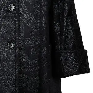 Max Mara Long Sleeved Brocade Coat