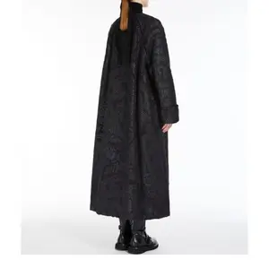 Max Mara Long Sleeved Brocade Coat