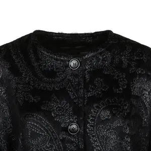 Max Mara Long Sleeved Brocade Coat