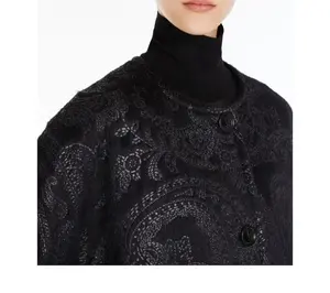 Max Mara Long Sleeved Brocade Coat
