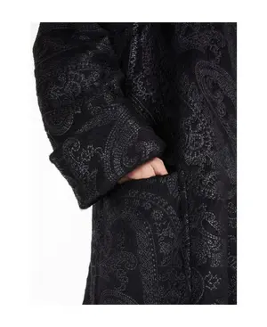 Max Mara Long Sleeved Brocade Coat