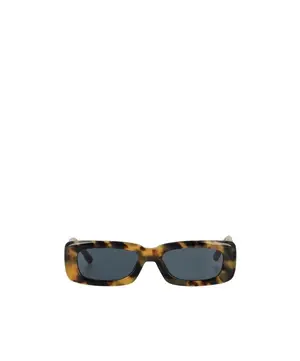 Attico Logo Full-frame Rectangular Sunglasses - Gray