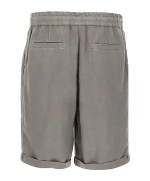Brunello Cucinelli Elasticated Knee High Shorts - Grey