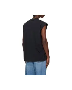 Vetements Crewneck Sleeveless Graphic T-shirt