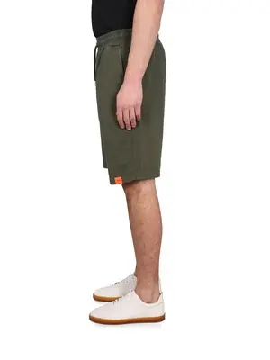 Aspesi Drawstring Shorts With Fringed Hem
