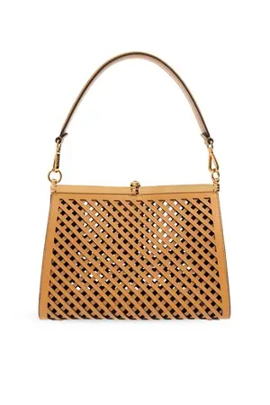 Etro Cut-out Medium Vela Bag - Beige