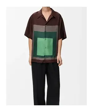 Loewe Anagram Embroidered Short Sleeved Shirt