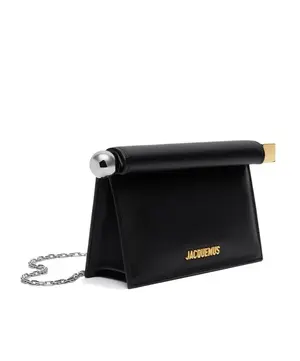 Jacquemus Le Rond Carre Clutch Bag - Black