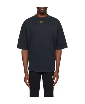 Palm Angels Logo Plaque Crewneck T-shirt