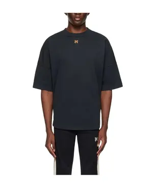 Palm Angels Logo Plaque Crewneck T-shirt