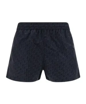 Off-White Allover Logo Swim Shorts - Black